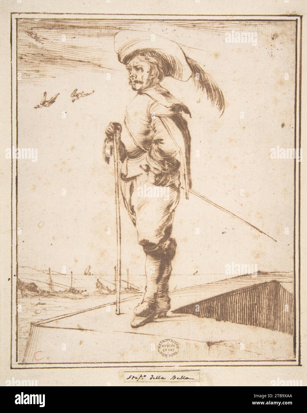 A Standing Soldier 1887 by Stefano della Bella Stock Photo - Alamy