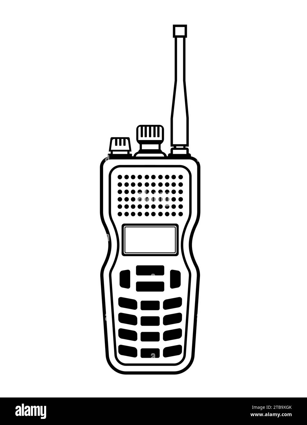 Vhf handheld radio Stock Vector Images - Alamy