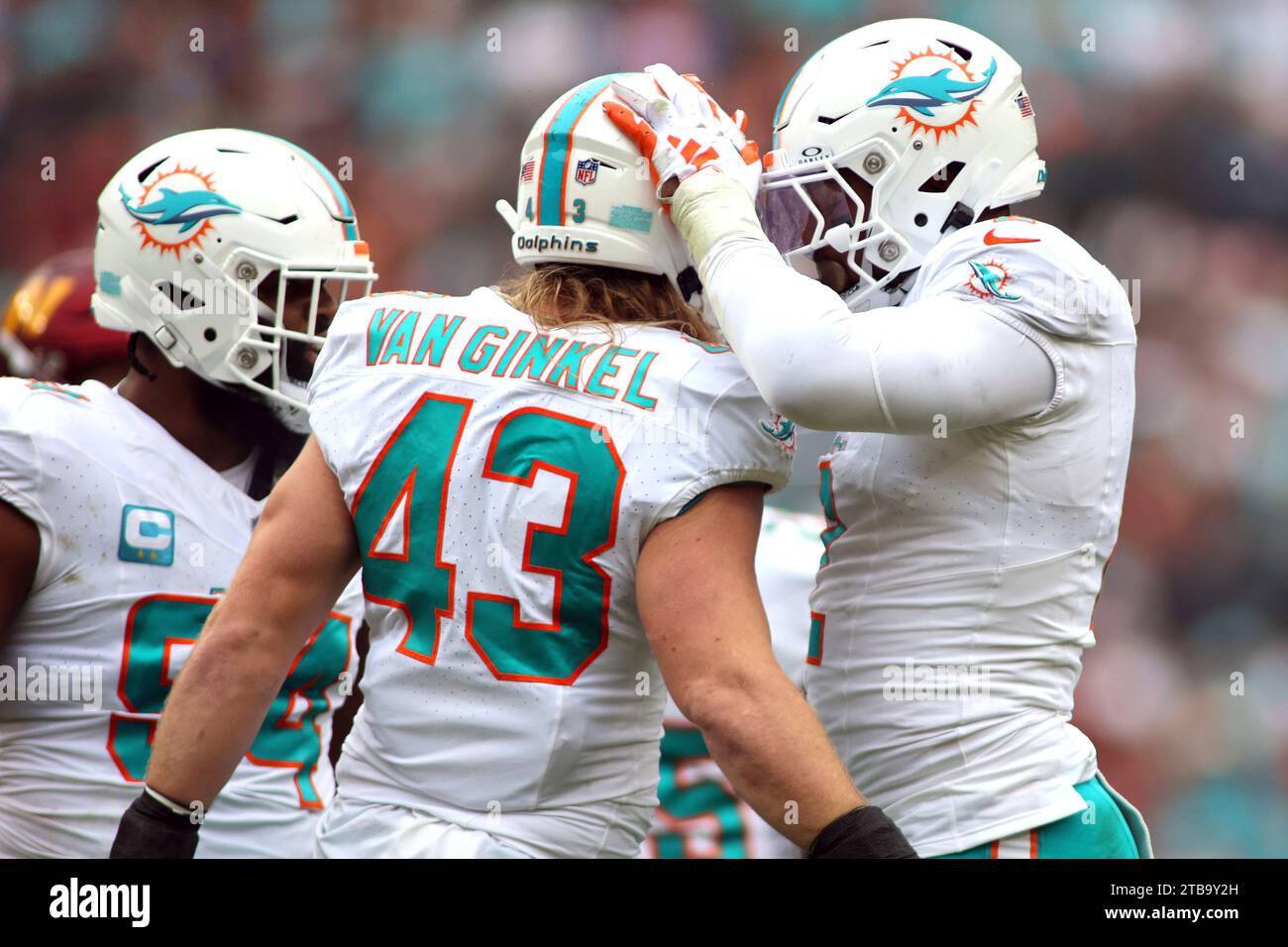 Miami Dolphins linebacker Bradley Chubb (2) and Miami Dolphins ...