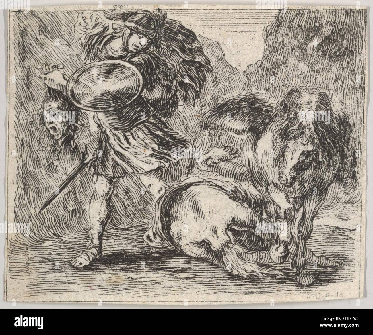 Perseus and Medusa, from 'Game of Mythology' (Jeu de la Mythologie ...