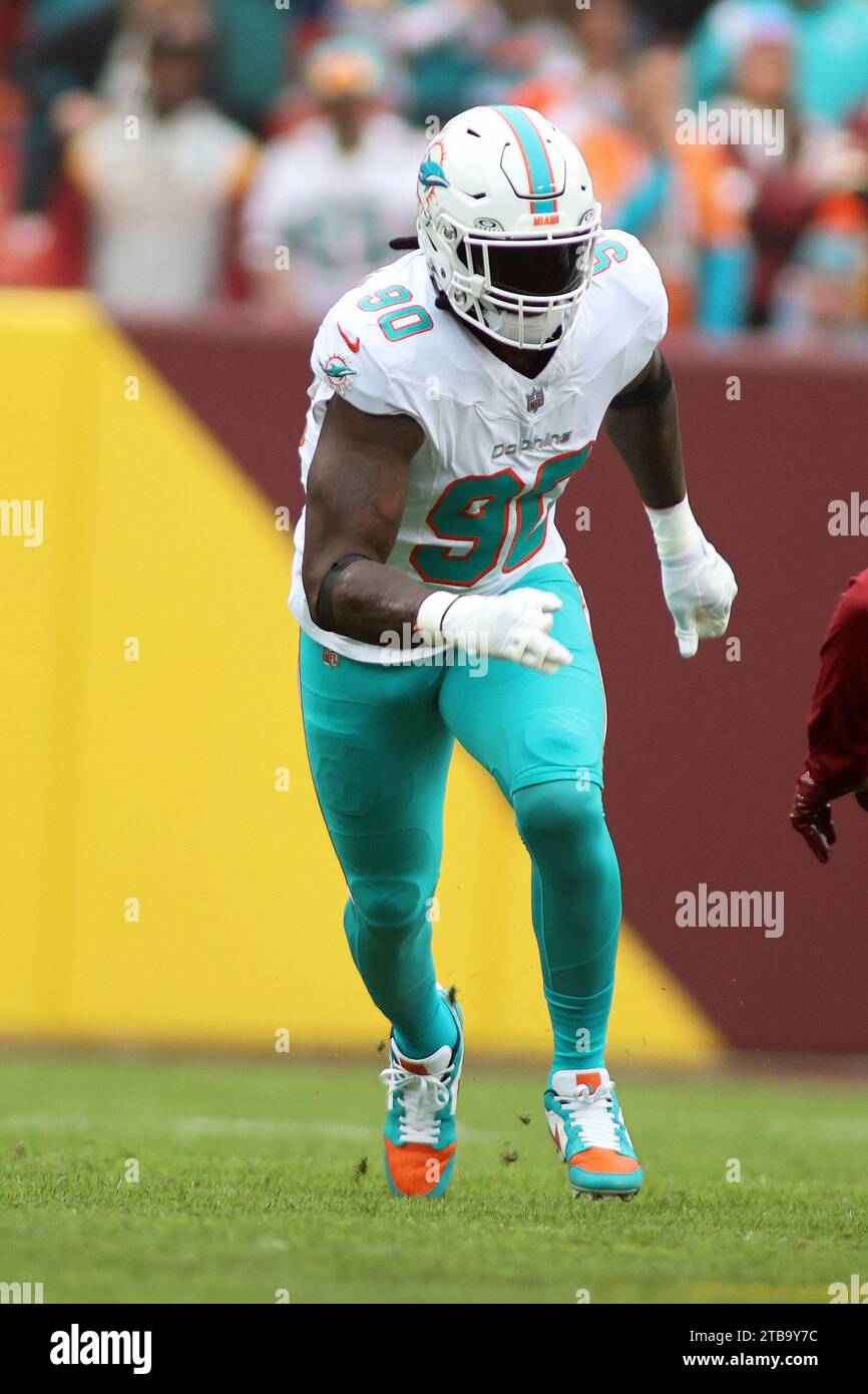 Miami Dolphins linebacker Jason Pierre-Paul (90) runs during an NFL ...