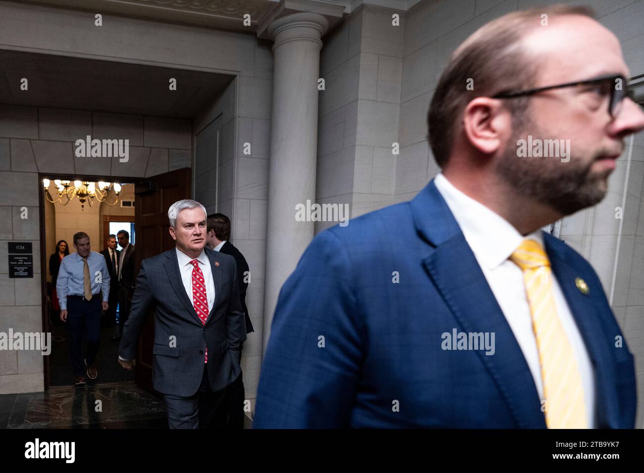 WASHINGTON - DECEMBER 5: From right, House Ways and Means chairman ...