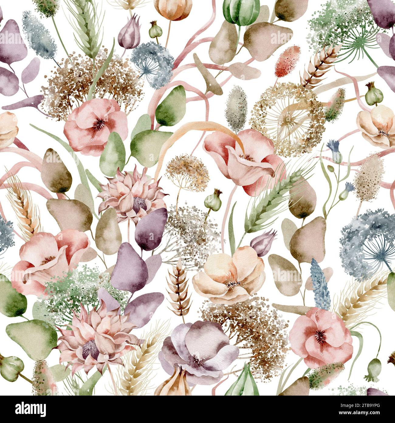 Boho floral pattern hi-res stock photography and images - Alamy