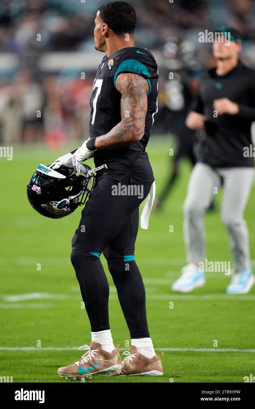 during the first half of an NFL football game, Monday, Dec. 4, 2023, in ...