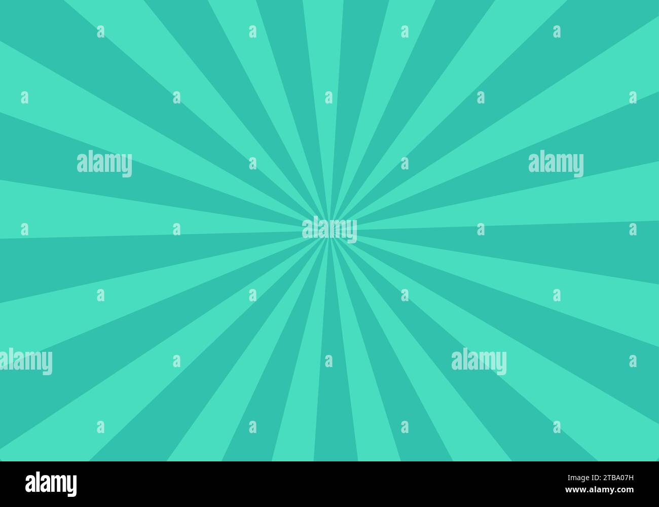 green sun burst background with colourful stripes and rays vector Stock ...