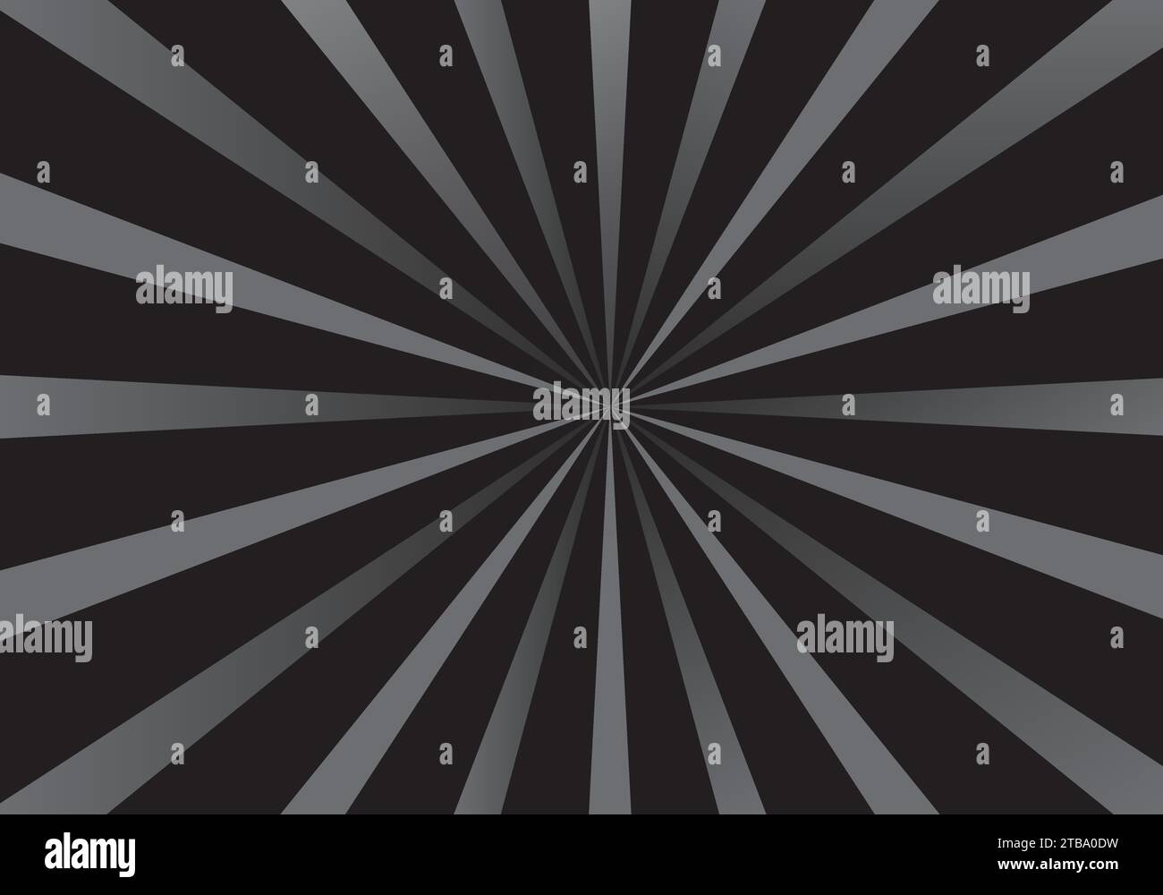 black and white sun burst background with colourful stripes and rays ...