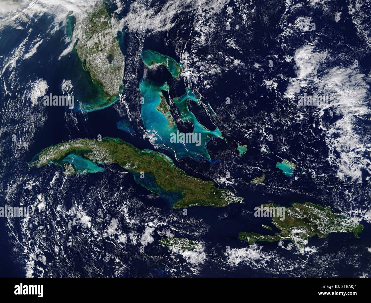 Satellite image of the caribbean hi-res stock photography and images ...