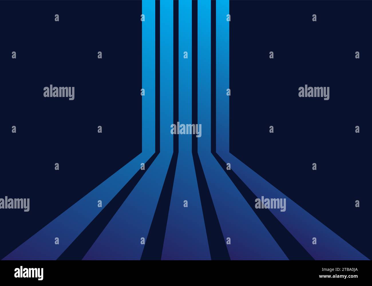 blue Perspective Lines in the black background wallpaper Stock Vector ...