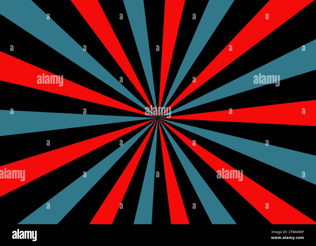 red blue sun burst background with colourful stripes and rays vector ...