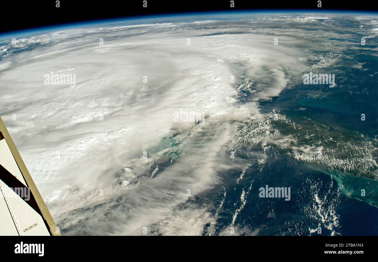 View from space of Hurricane Idalia over the Gulf of Mexico Stock Photo ...