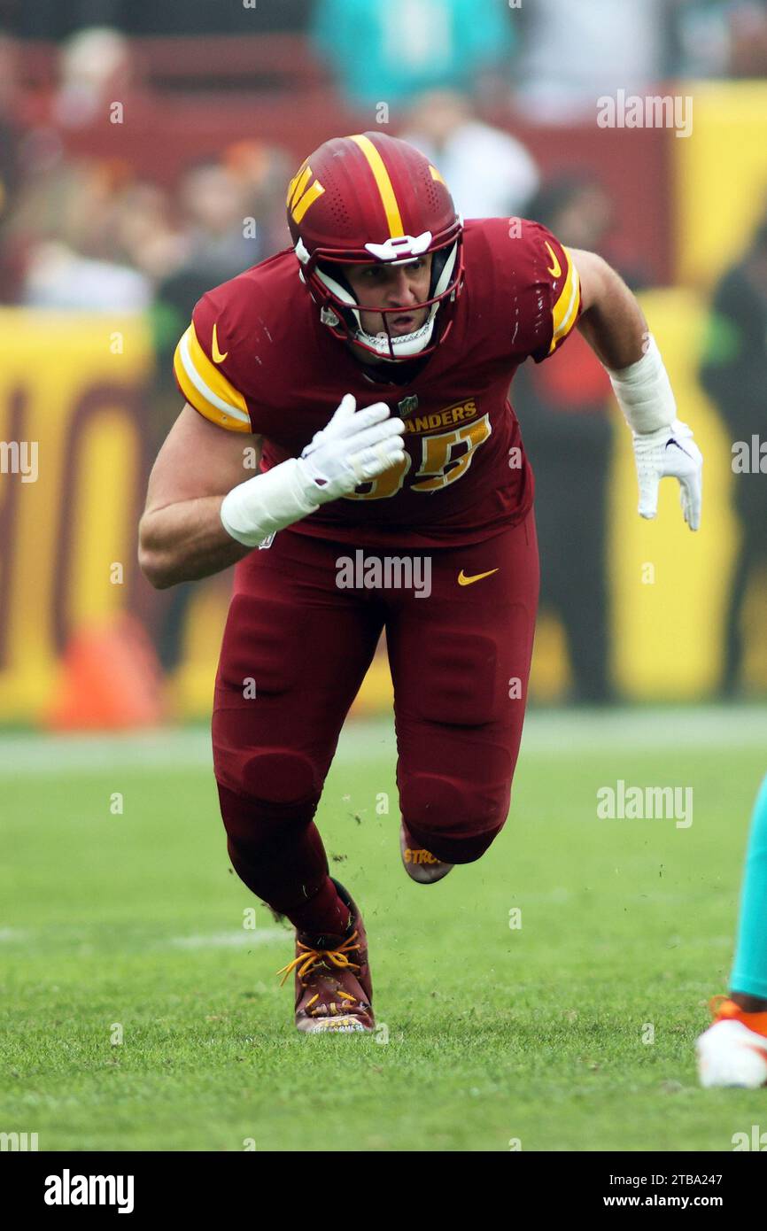 Washington Commanders defensive end Casey Toohill (95) runs during an ...