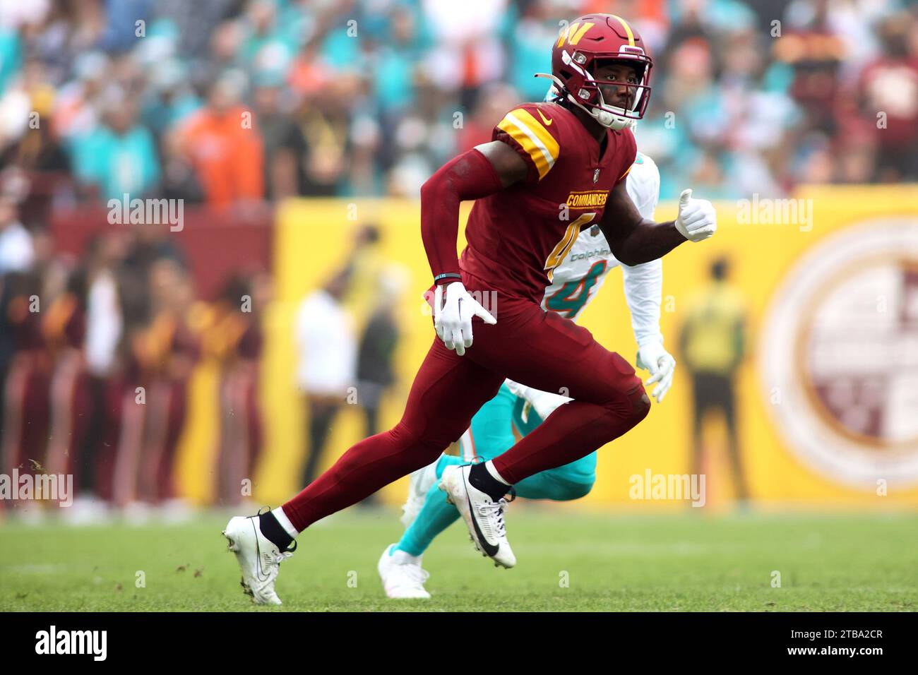 Washington Commanders wide receiver Curtis Samuel (4) runs during an ...