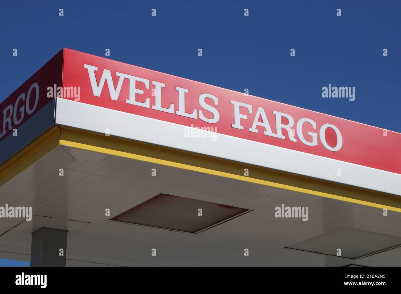 San Antonio, USA. 05th Dec, 2023. View of a Wells Fargo ATM near Valley ...
