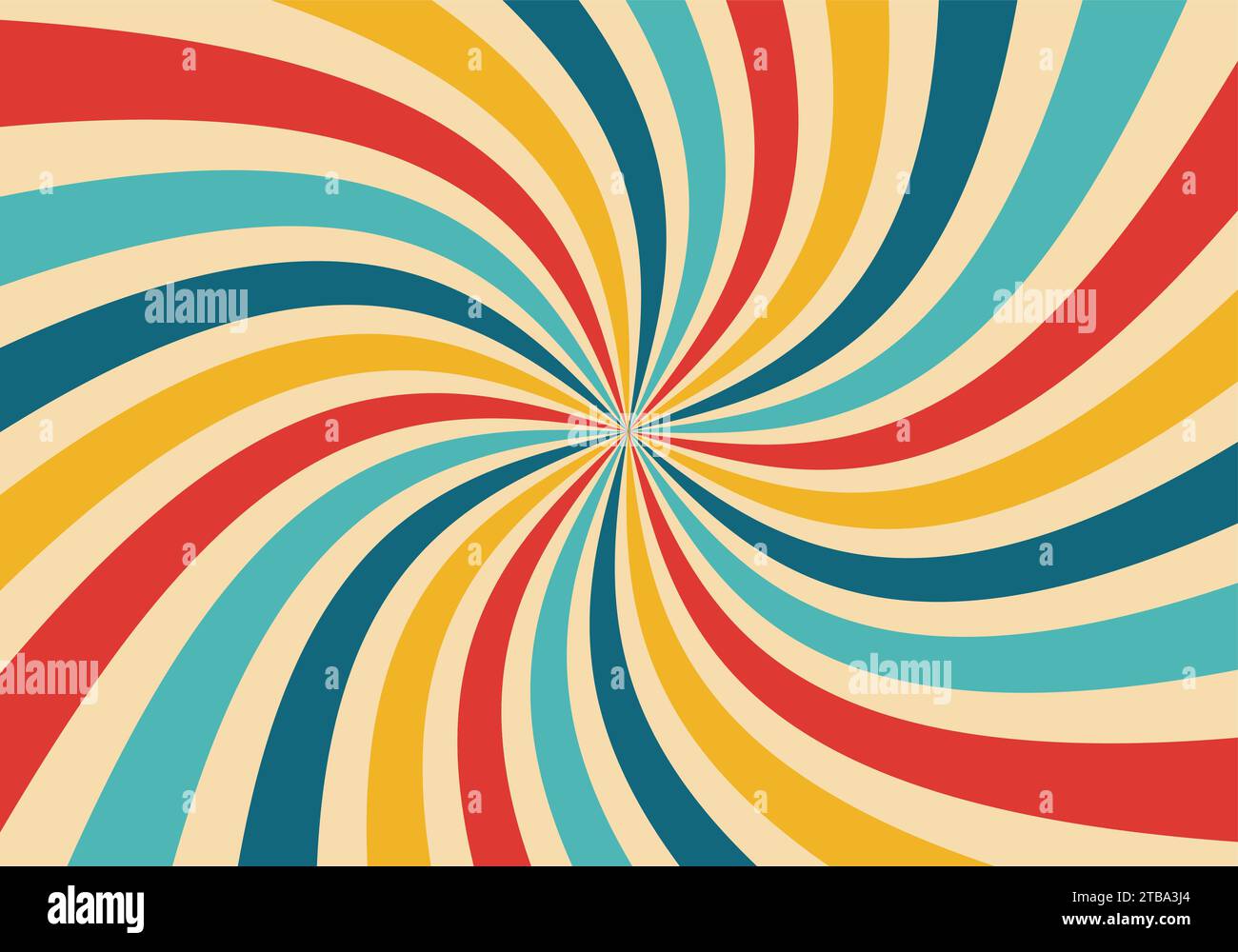 Vintage colourful sunburst twist background Stock Vector Image & Art ...