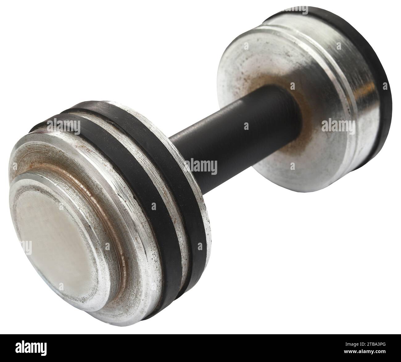 Dumbbell for exercise and body fitness closeup Stock Photo - Alamy