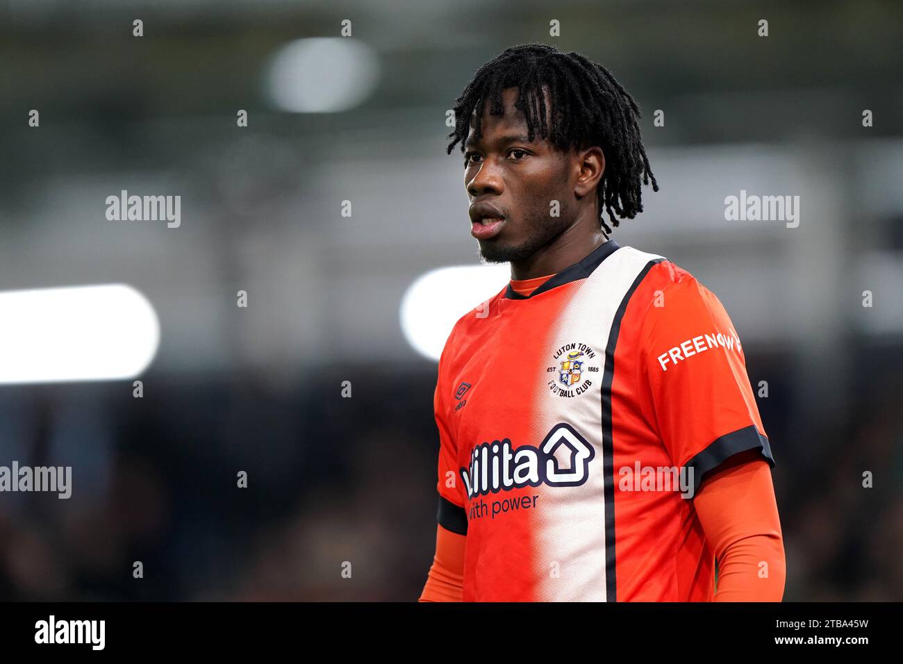 Luton Town's Issa Kabore during the Premier League match at Kenilworth ...
