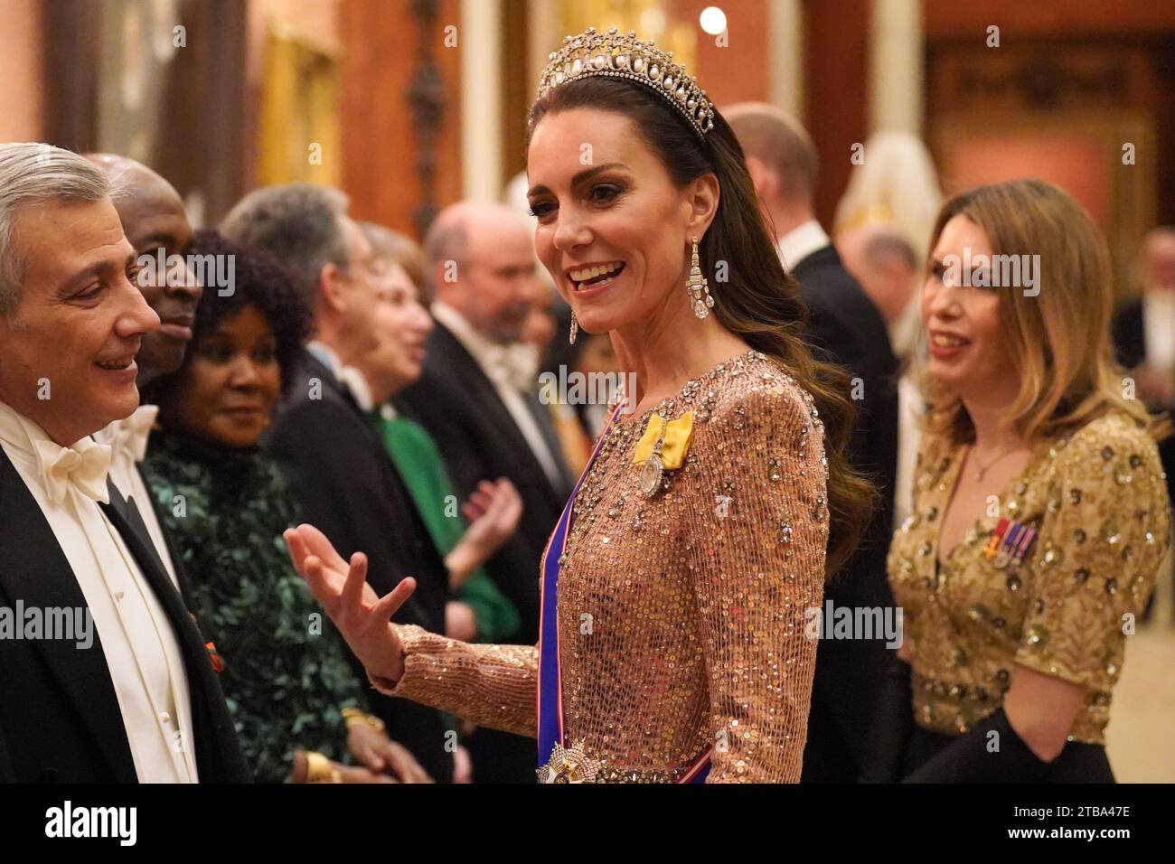 The Princess of Wales at an evening reception for members of the ...