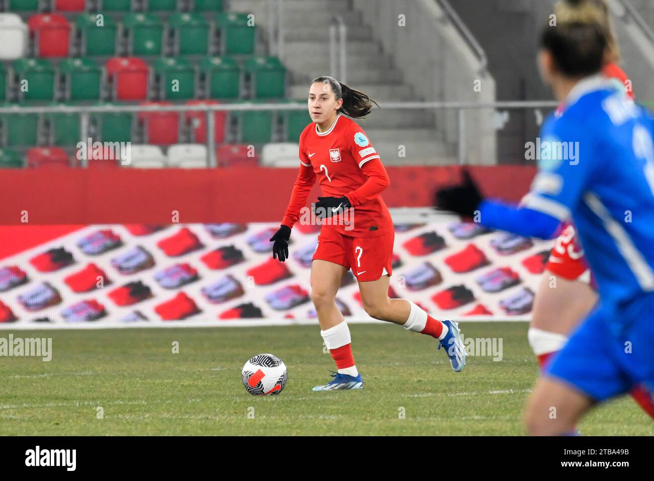 Sosnowiec, Poland. 05th Dec, 2023. Wiktoria Zieniewicz during the UEFA ...