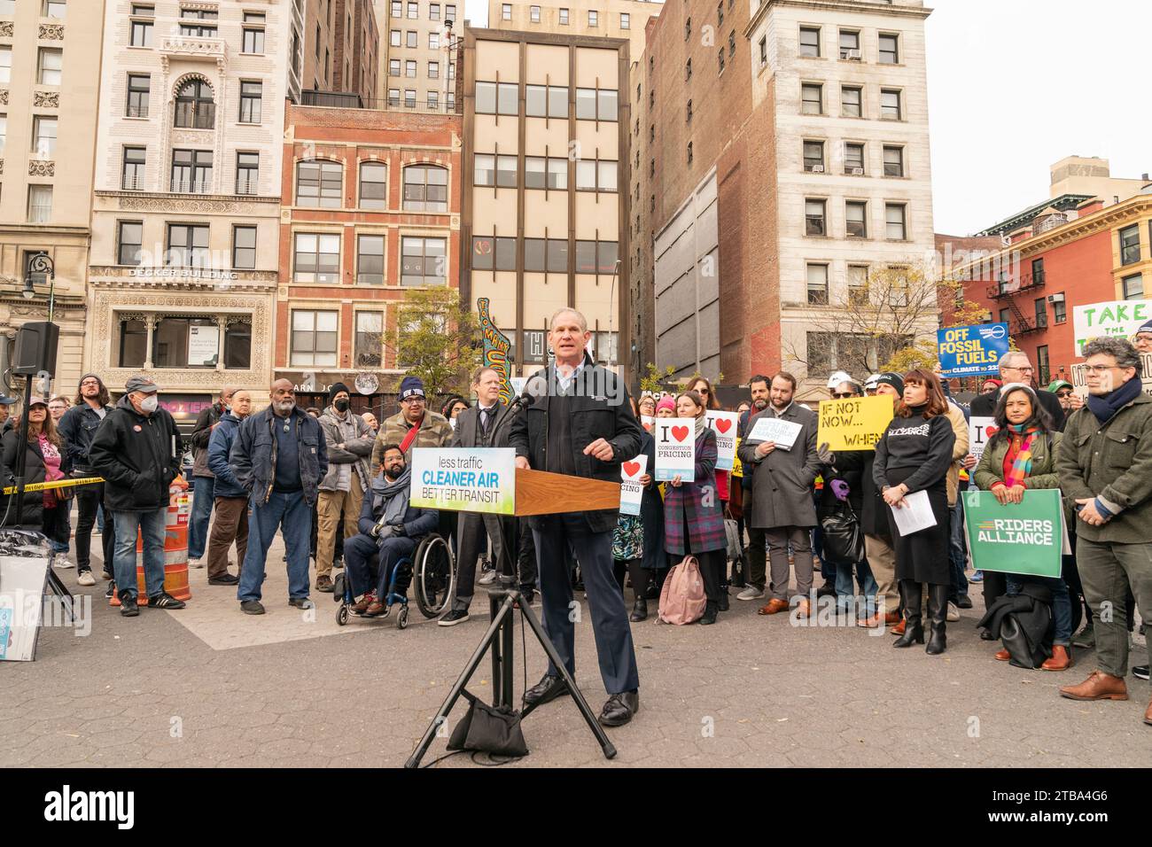 Chair and CEO of MTA Janno Lieber speaks at the congestion pricing ...