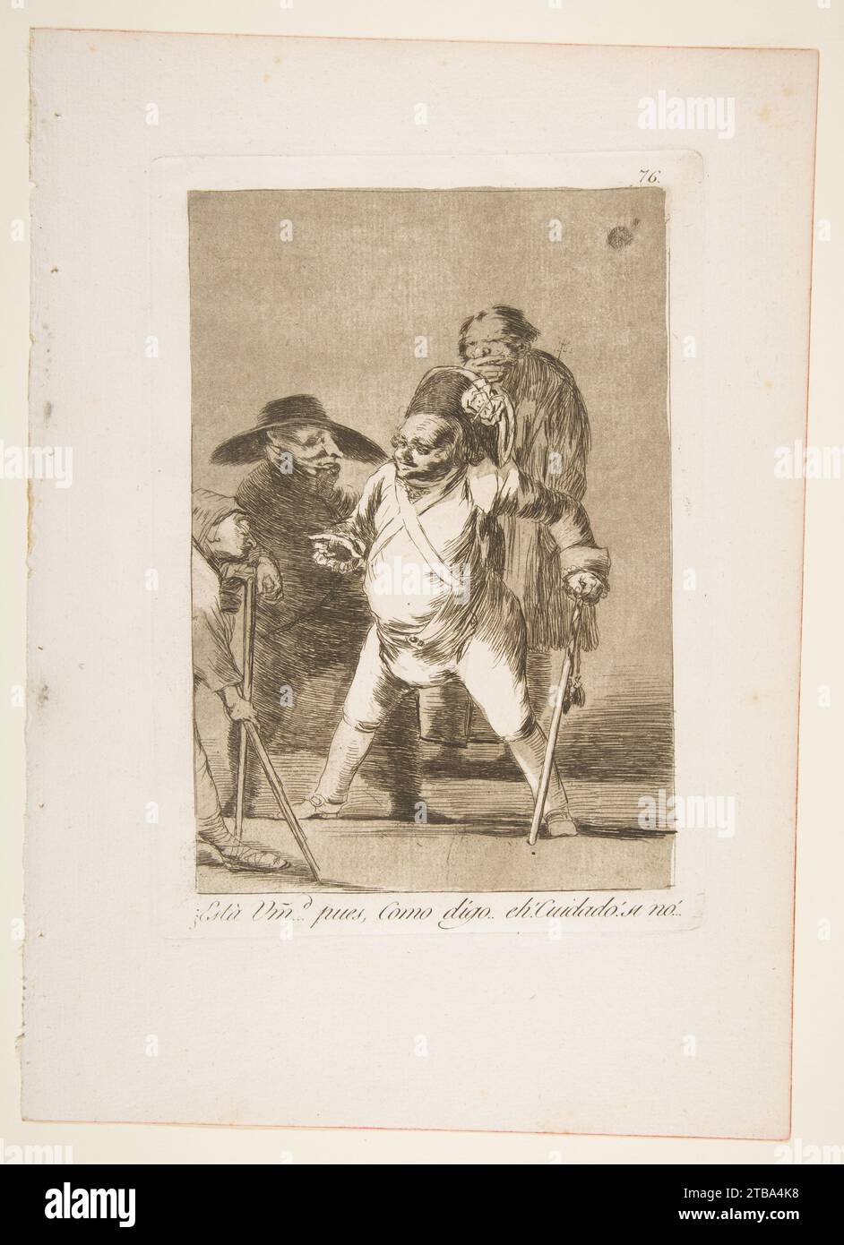 Plate 76 from "Los Caprichos": You understand?... well, as I say... eh ...