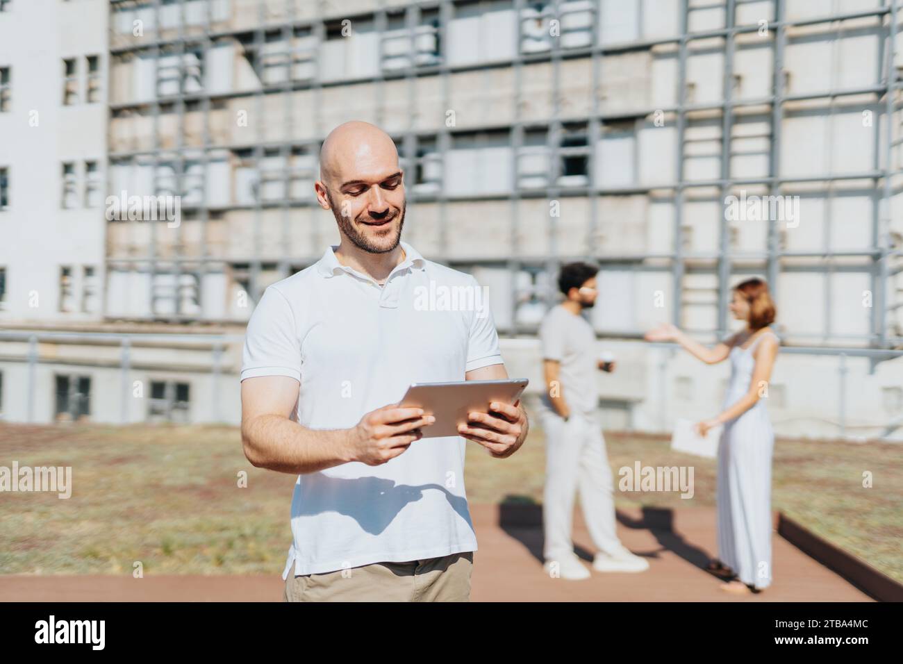 Successful Architects Collaborating on Urban Building Project Stock ...