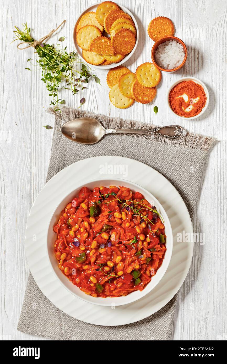 south african traditional chakalaka, refreshing spicy tomato bean ...