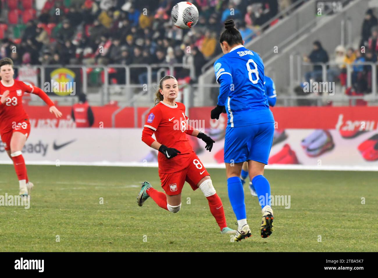 Sosnowiec, Poland. 05th Dec, 2023. Kinga Kozak and Danai Eleni Sidira ...