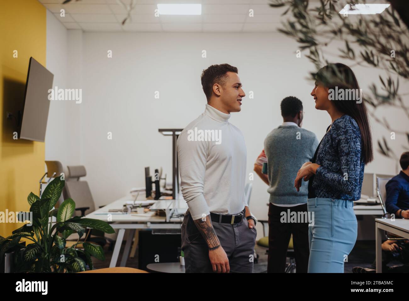 Multicultural Business Team Collaborating in a Modern Corporate Office ...