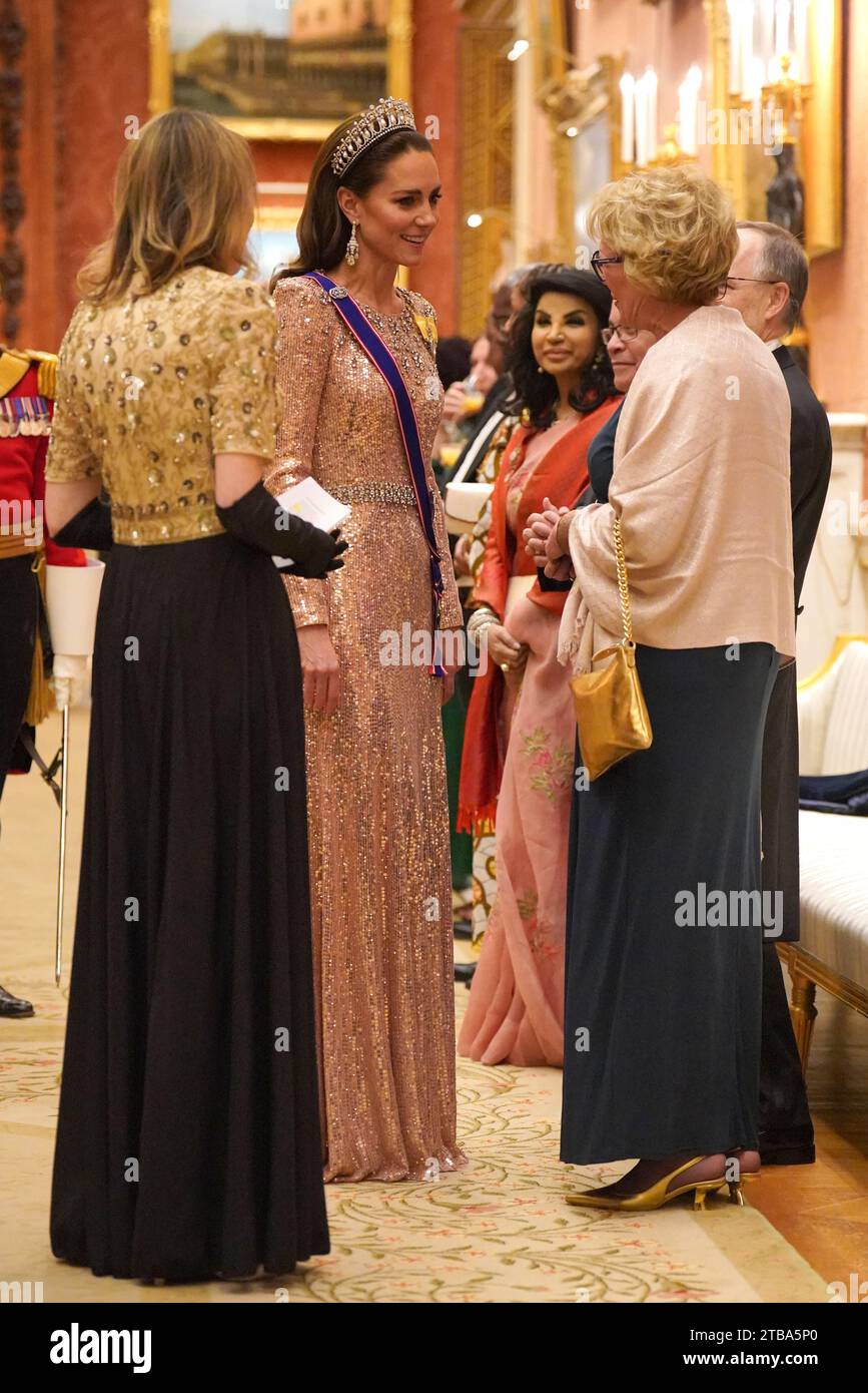 The Princess of Wales at an evening reception for members of the ...