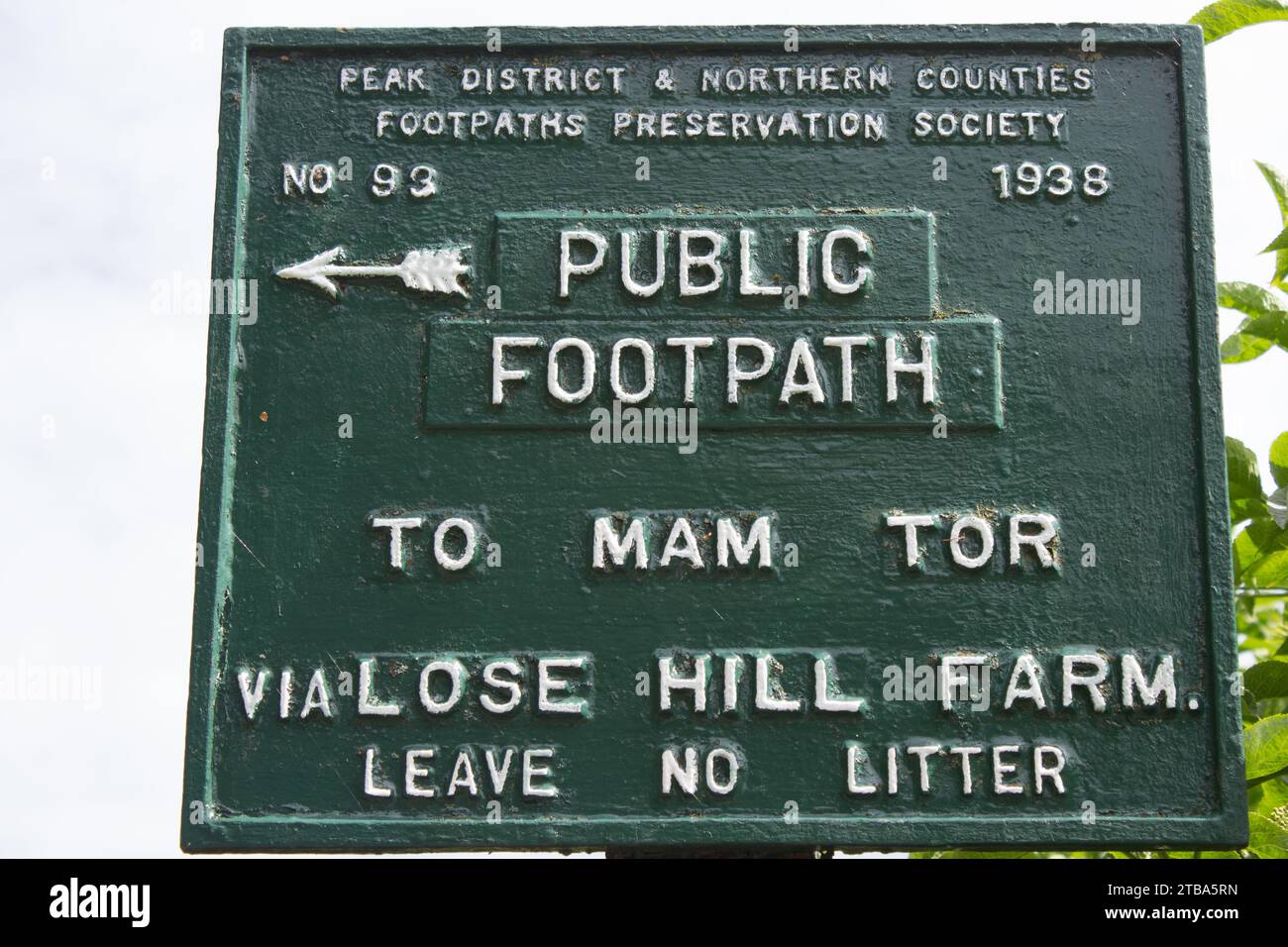 1930s uk public footpath sign hi-res stock photography and images - Alamy