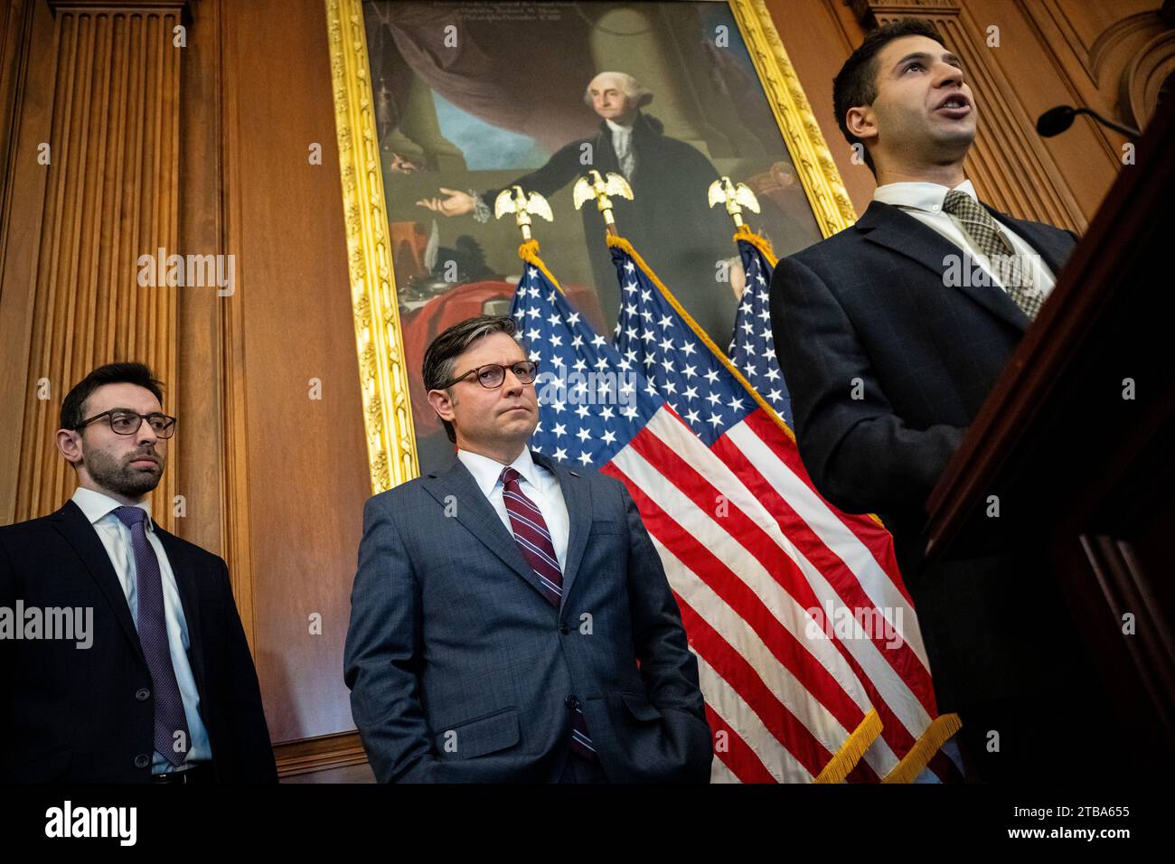 Washington, USA. 05th Dec, 2023. Speaker of the House Mike Johnson (R ...
