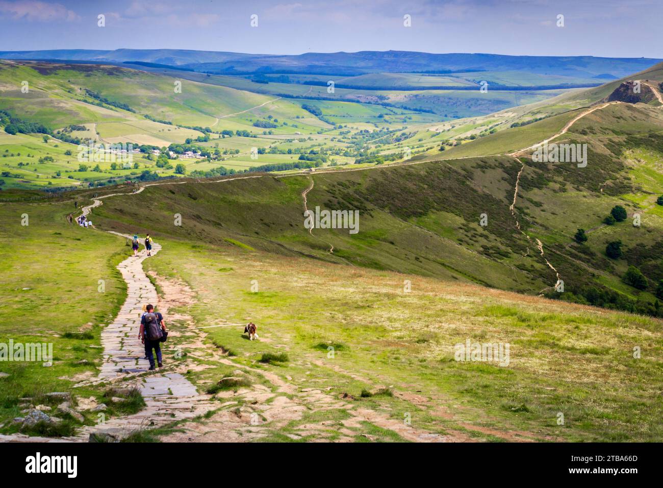 Great Ridge Path, Mam Tor, Derbyshire Dales Stock Photo - Alamy