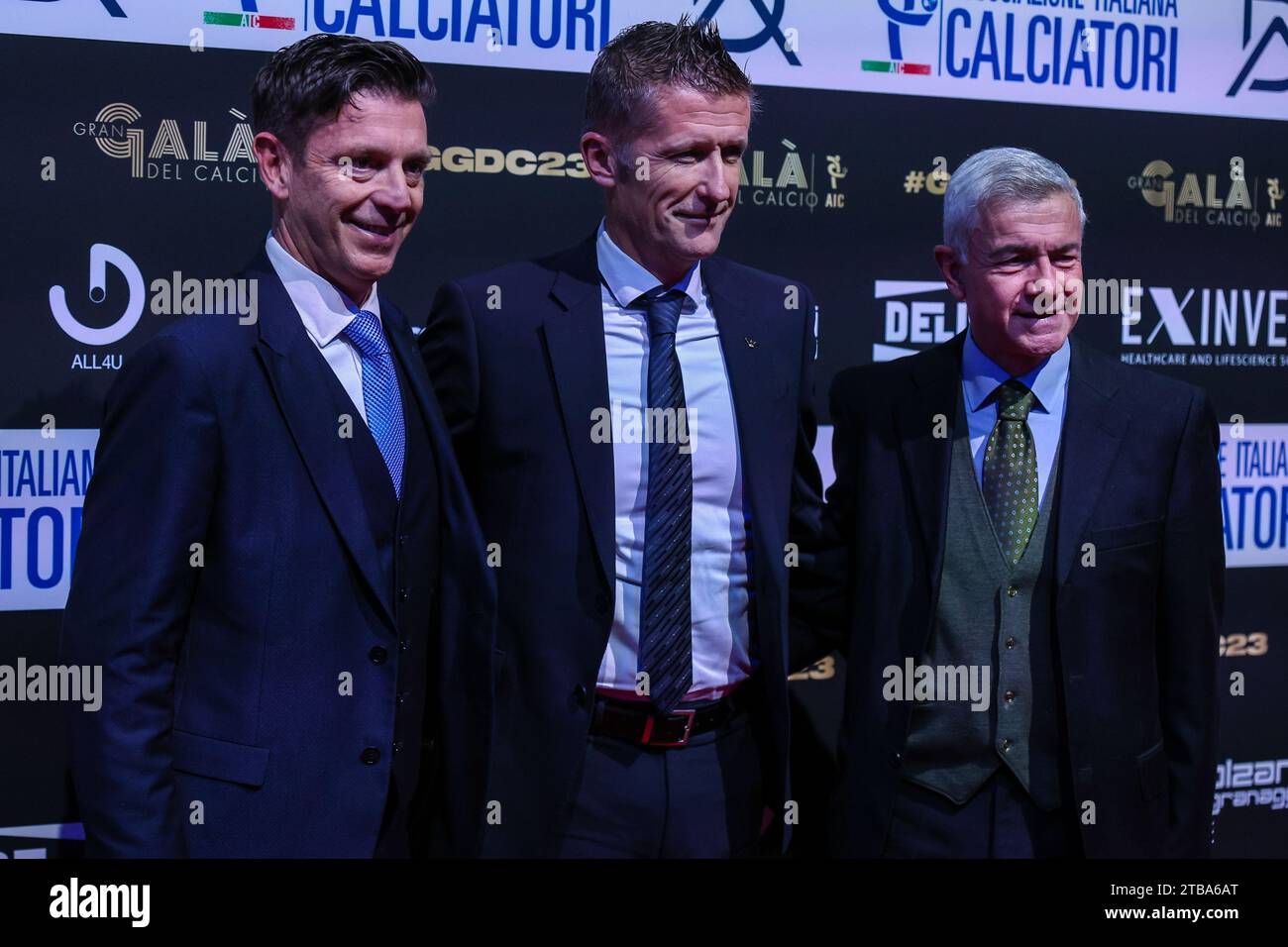 Milan, Italy. 04th Dec, 2023. (L-C) Gianluca Rocchi and Daniele Orsato ...