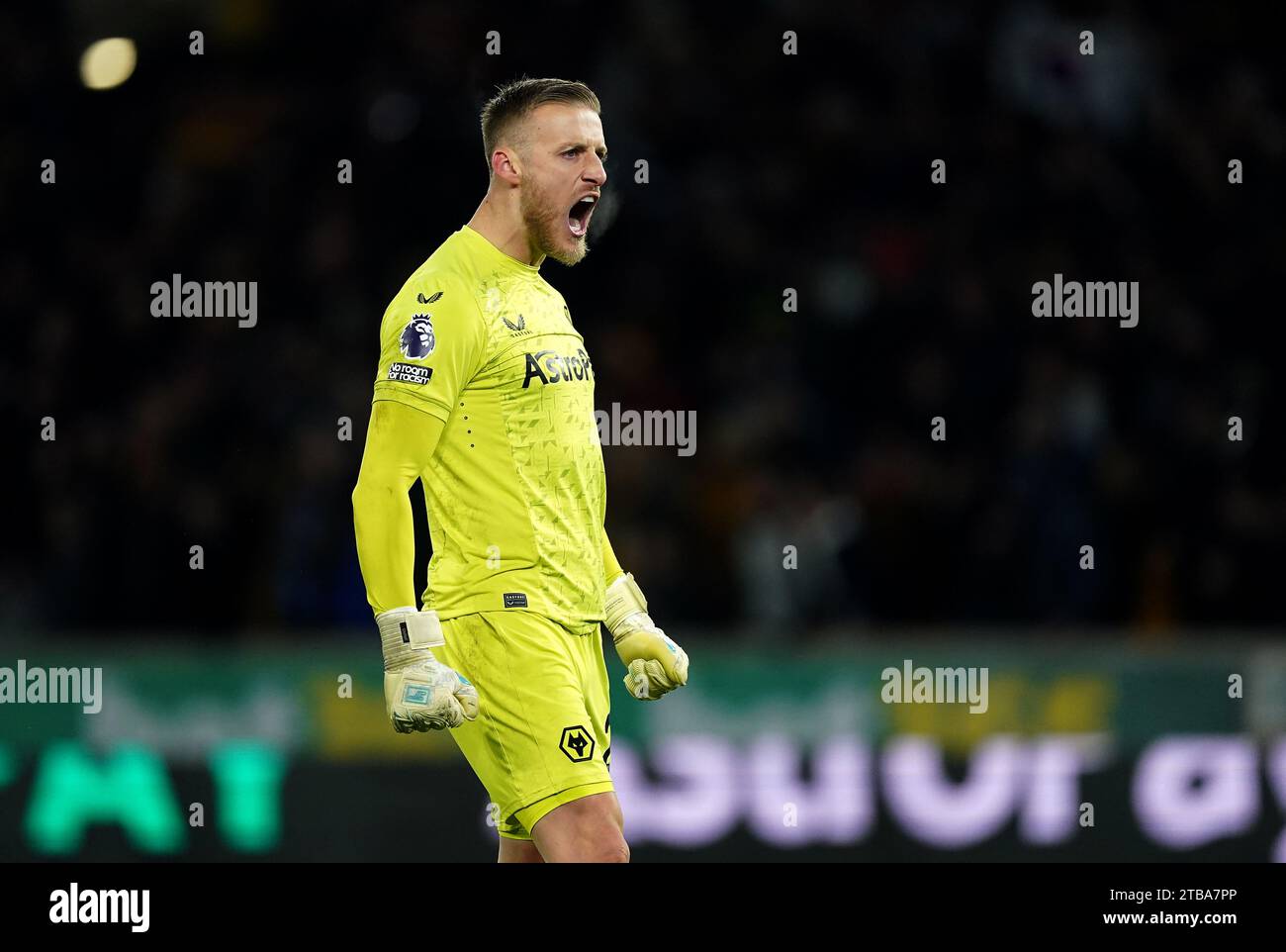 Wolverhampton Wanderers goalkeeper Daniel Bentley celebrates their side ...