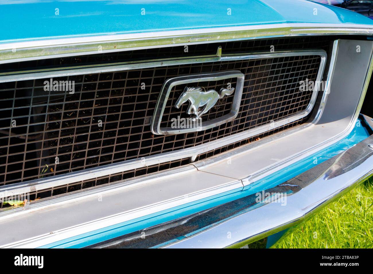 Ford mustang vintage badge hi-res stock photography and images - Alamy