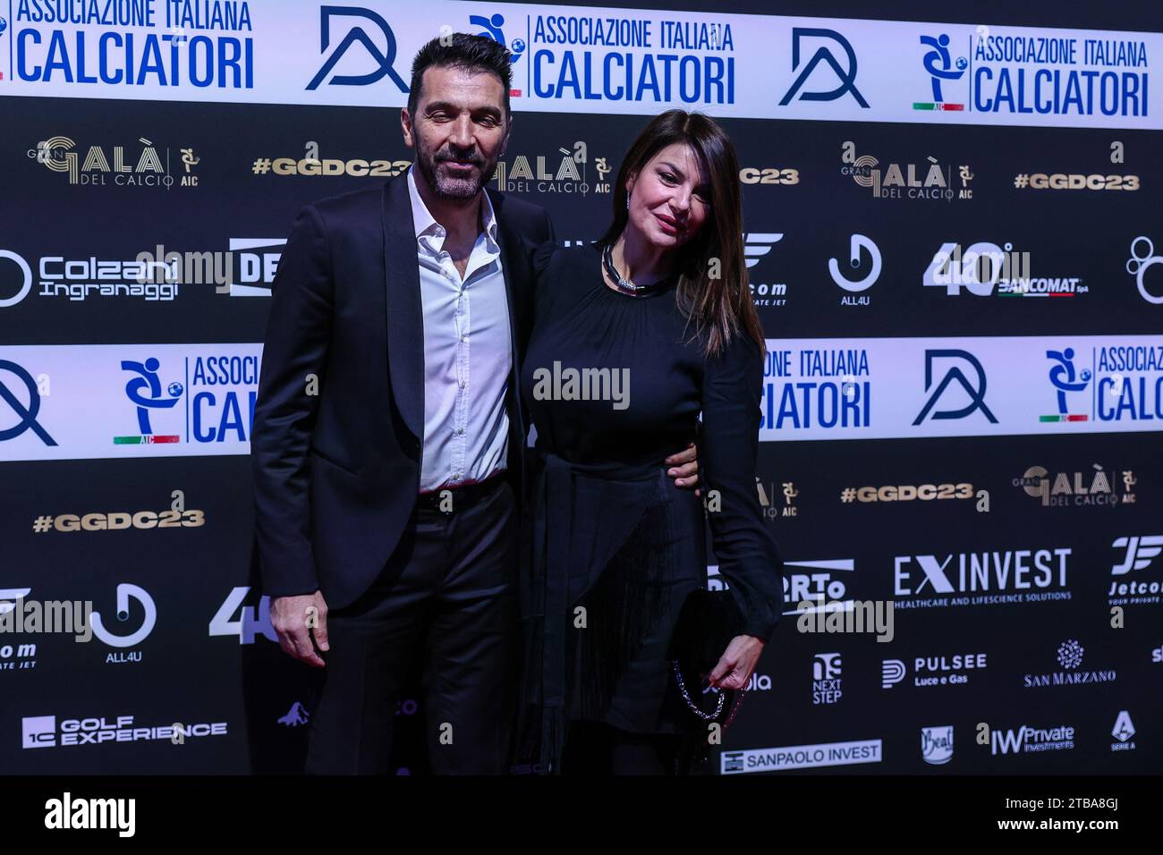 Milan, Italy. 04th Dec, 2023. (L-R) Gianluigi Buffon with Ilaria D ...