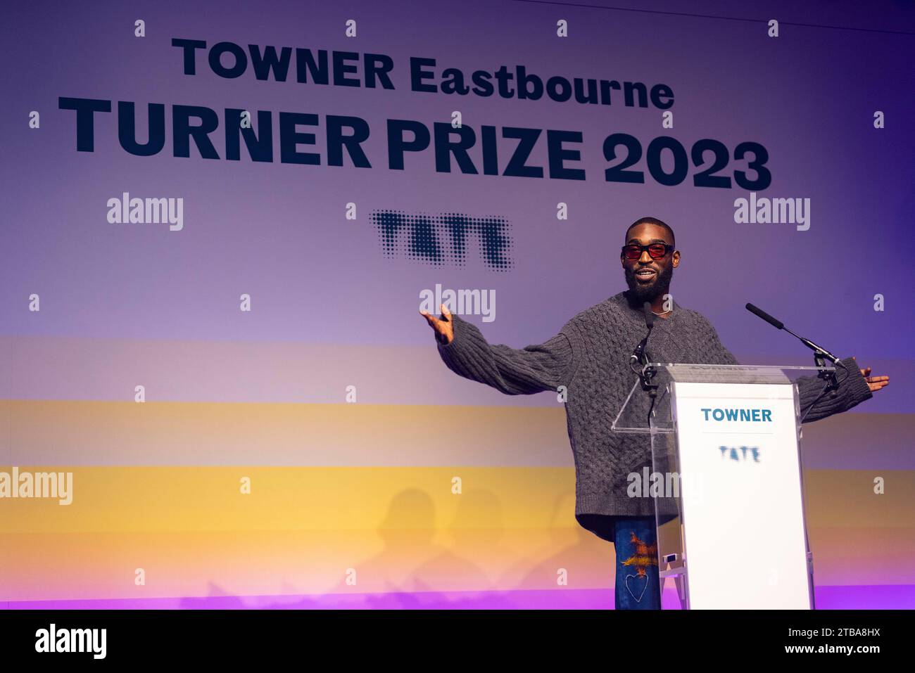 EDITORIAL USE ONLY Tinie Tempah presents the ceremony to announce the ...