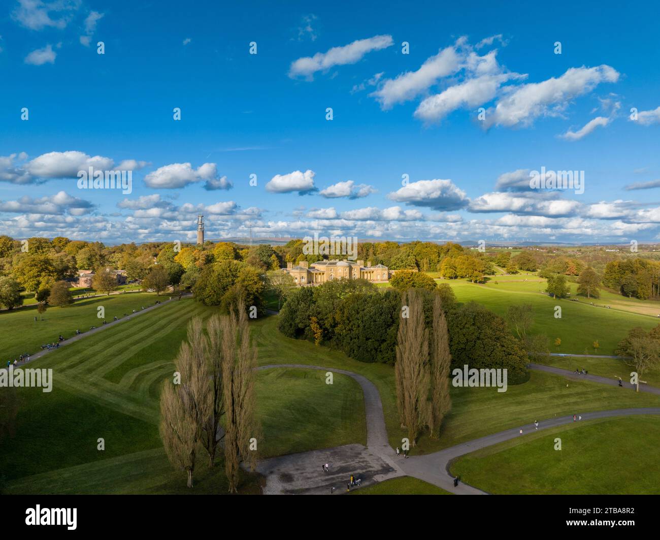 Manchester heaton park aerial hi-res stock photography and images - Alamy
