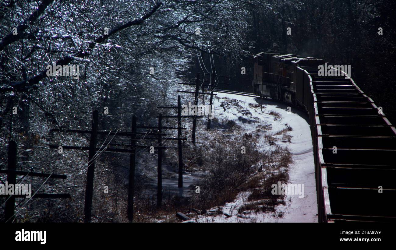 Train in storm hi-res stock photography and images - Alamy