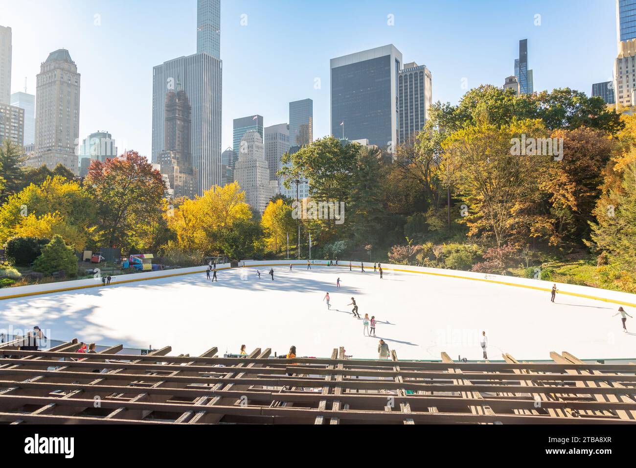 Woolman ice rink, Central Park, New York City, United States of America ...