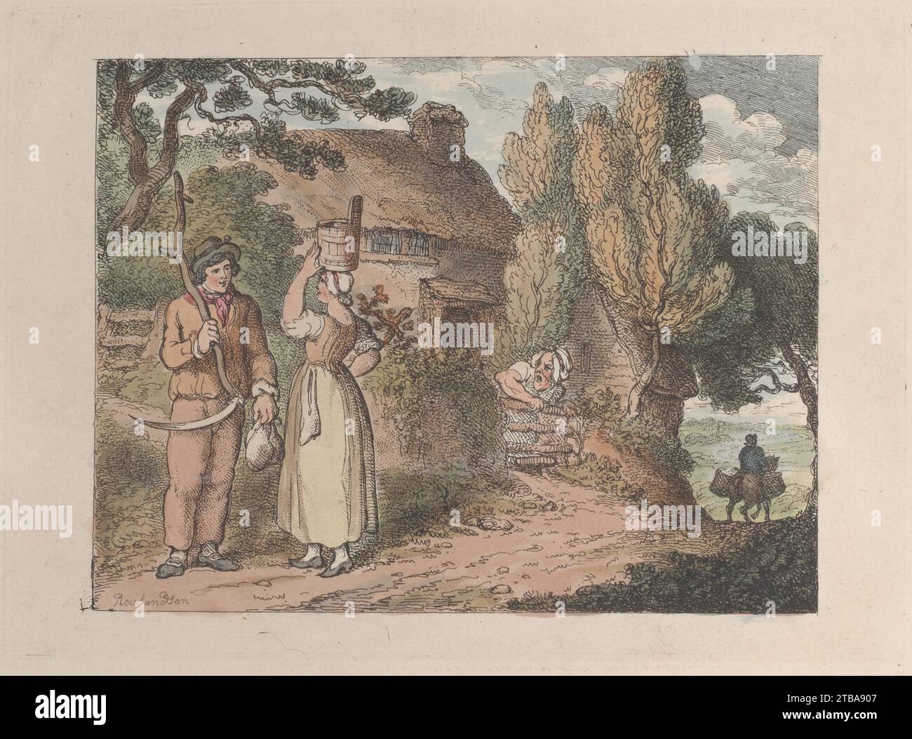Cornwall, An Overlooker 1959 by Thomas Rowlandson Stock Photo - Alamy