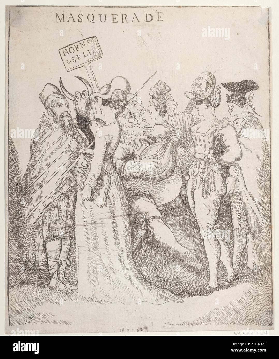 Masquerade 1959 by Thomas Rowlandson Stock Photo - Alamy