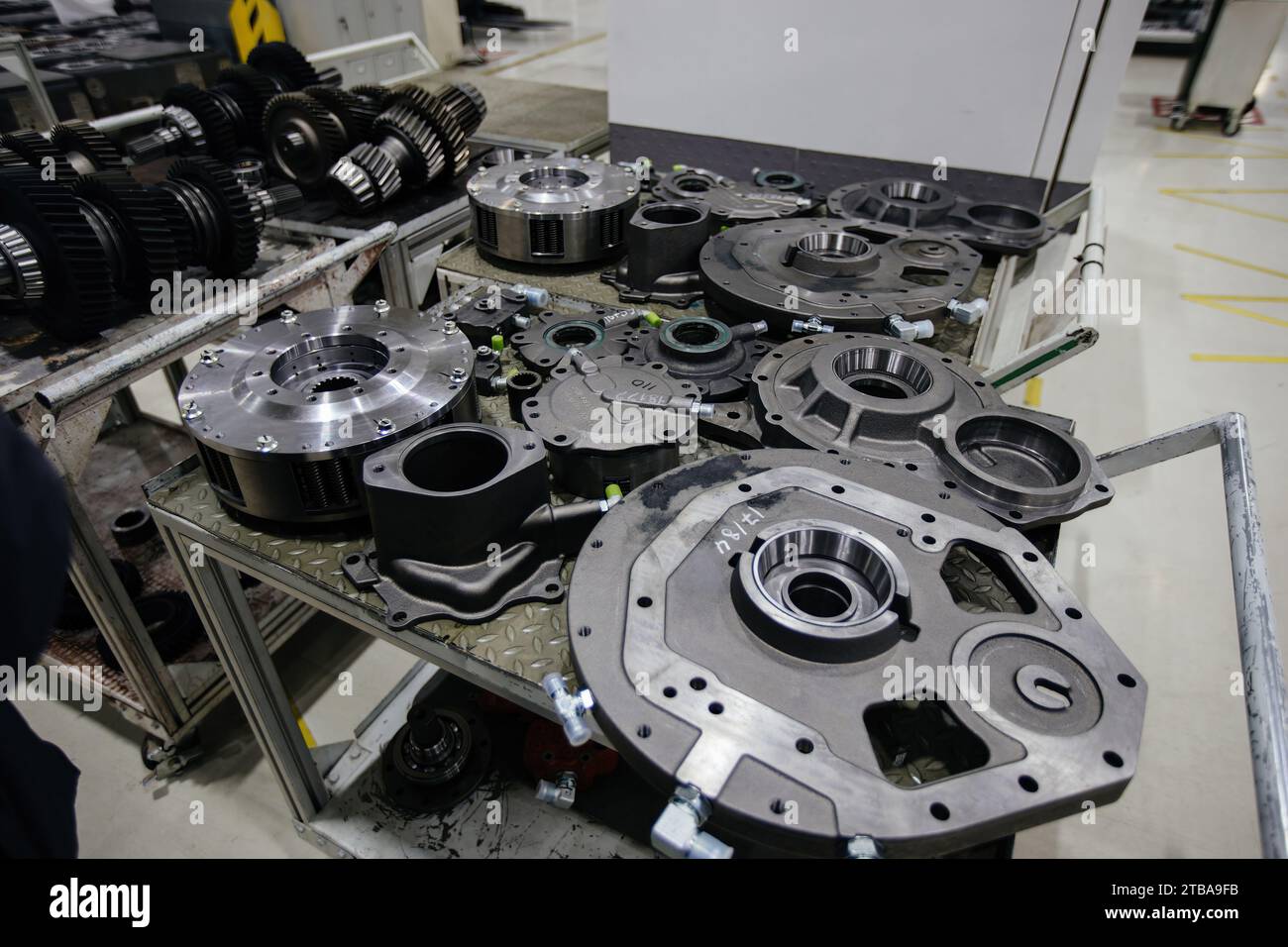 New spare parts for trucks and tractors, close up Stock Photo - Alamy