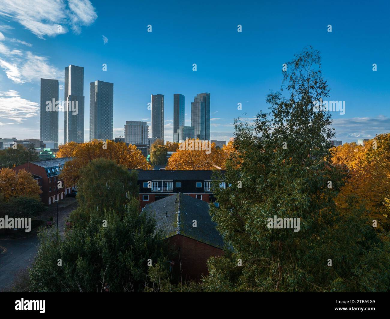 Manchester's Autumnal Skyline 4 Stock Photo - Alamy