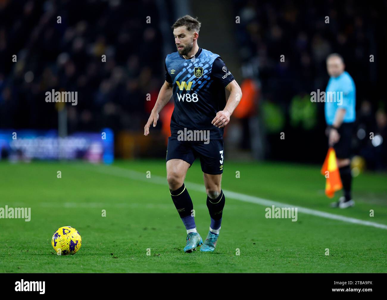 Burnley's Charlie Taylor during the Premier League match at Molineux ...