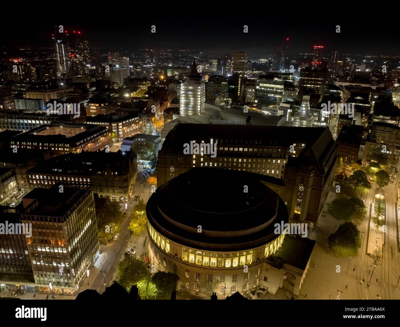 Manchester central night hi-res stock photography and images - Alamy