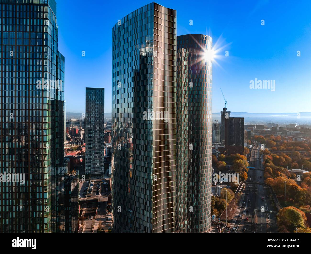 Manchester skyline towers hi-res stock photography and images - Alamy