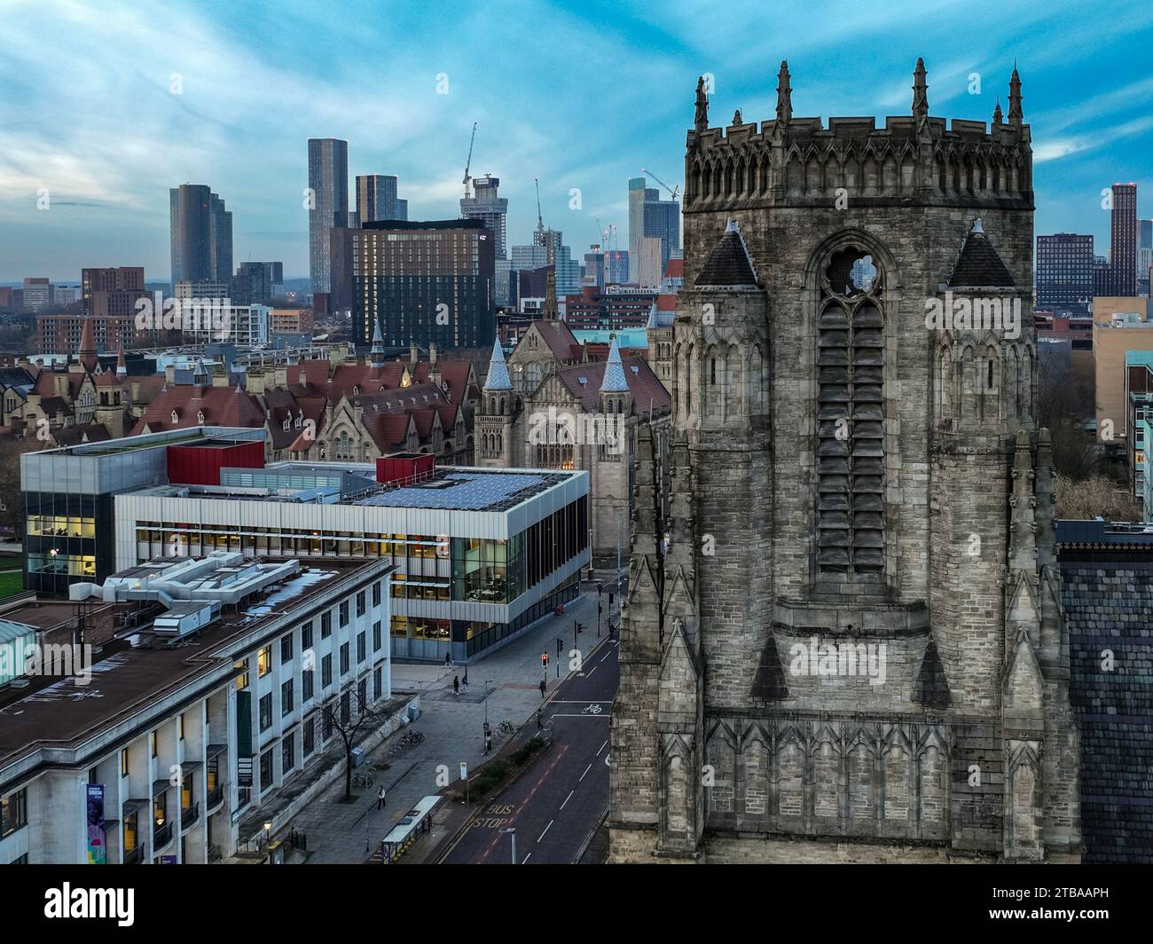 Gothic Skyline of Manchester 2 Stock Photo - Alamy