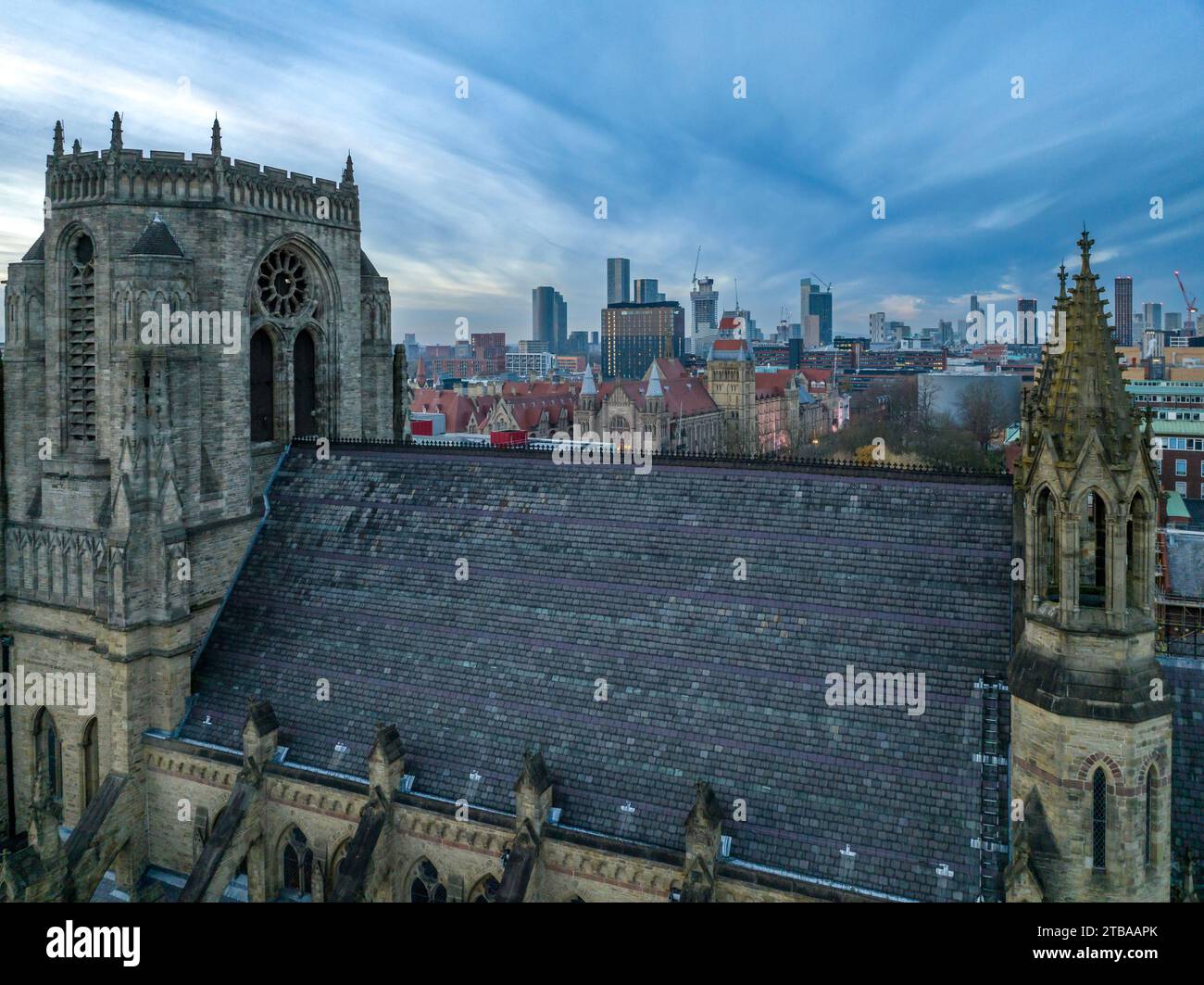 Gothic Skyline of Manchester 1 Stock Photo - Alamy