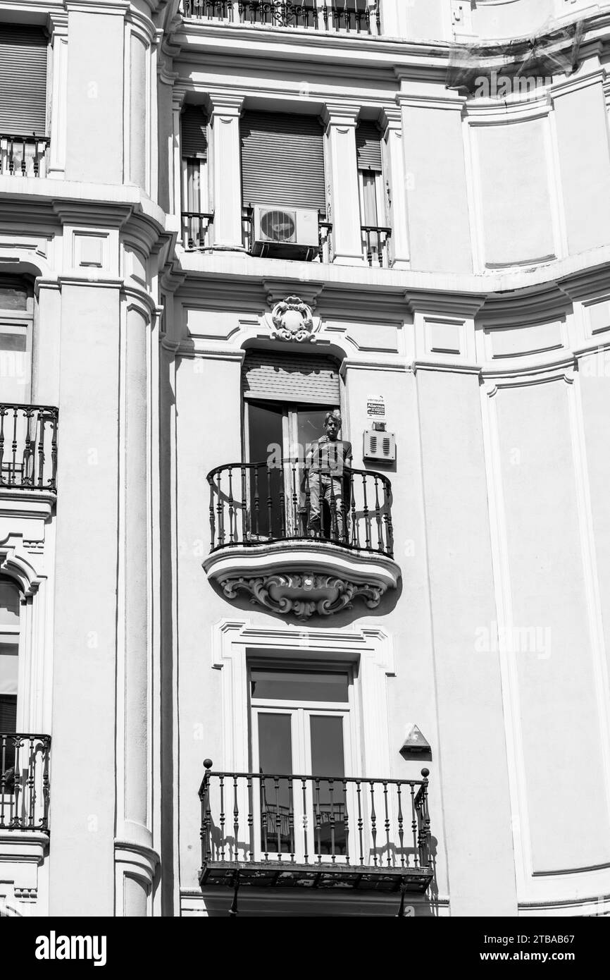 Smoking on a balcony hi-res stock photography and images - Alamy